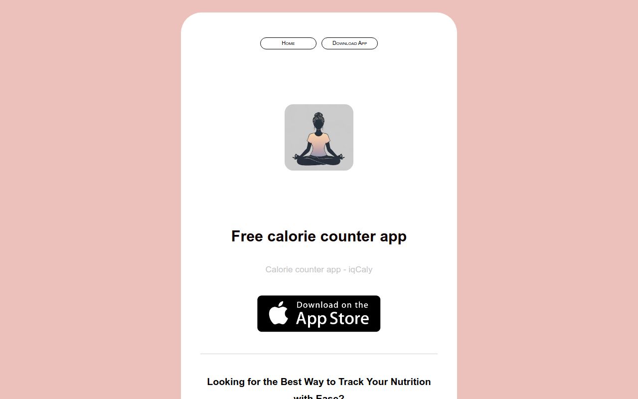 Free calorie counter app - iqCaly